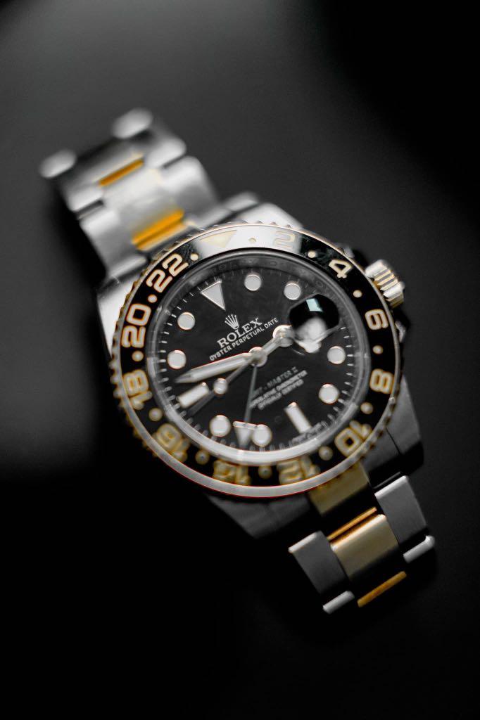 Rolex gmt master 2 half gold complete set no trade pls., Mobile Phones ...