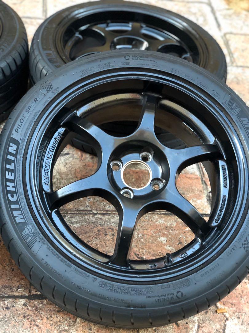 Sport Rim Advan RG 17x7.5.jj pcd100, Auto Accessories on Carousell