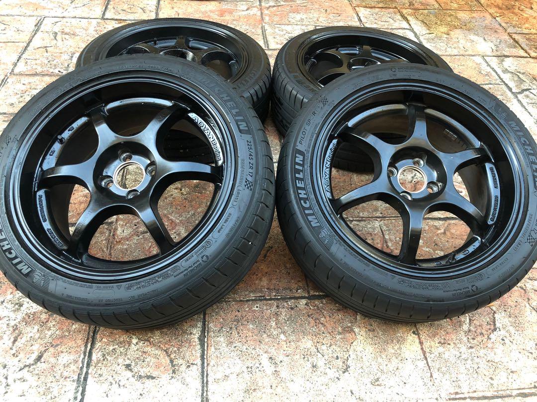 Sport Rim Advan RG 17x7.5.jj pcd100, Auto Accessories on Carousell