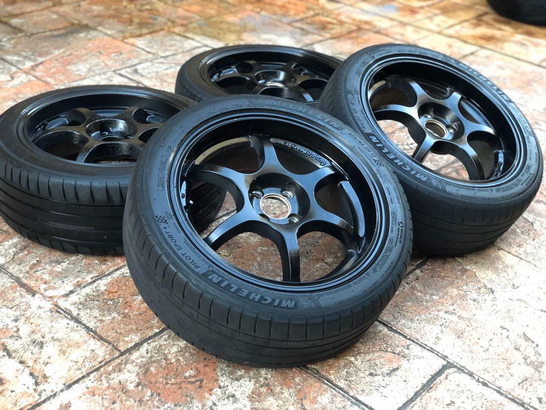 Sport Rim Advan RG 17x7.5.jj pcd100, Auto Accessories on Carousell
