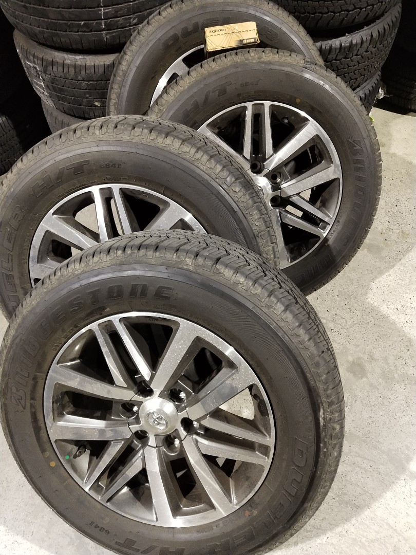 Toyota Fortuner 18 stock rims and tires, Car Parts & Accessories, Mags ...
