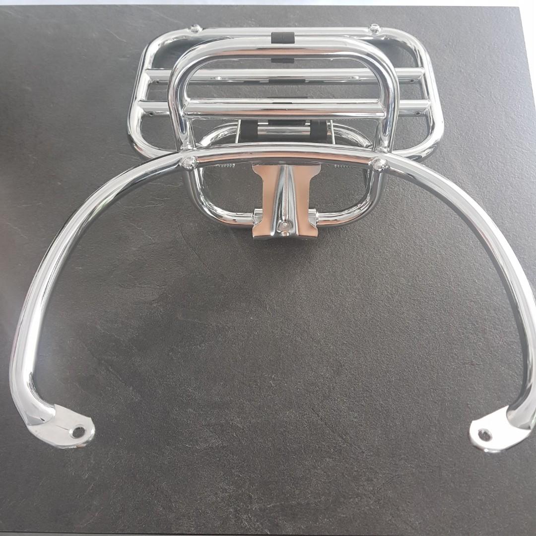 Vespa GTS Rear Rack, Motorcycles, Motorcycle Accessories on Carousell
