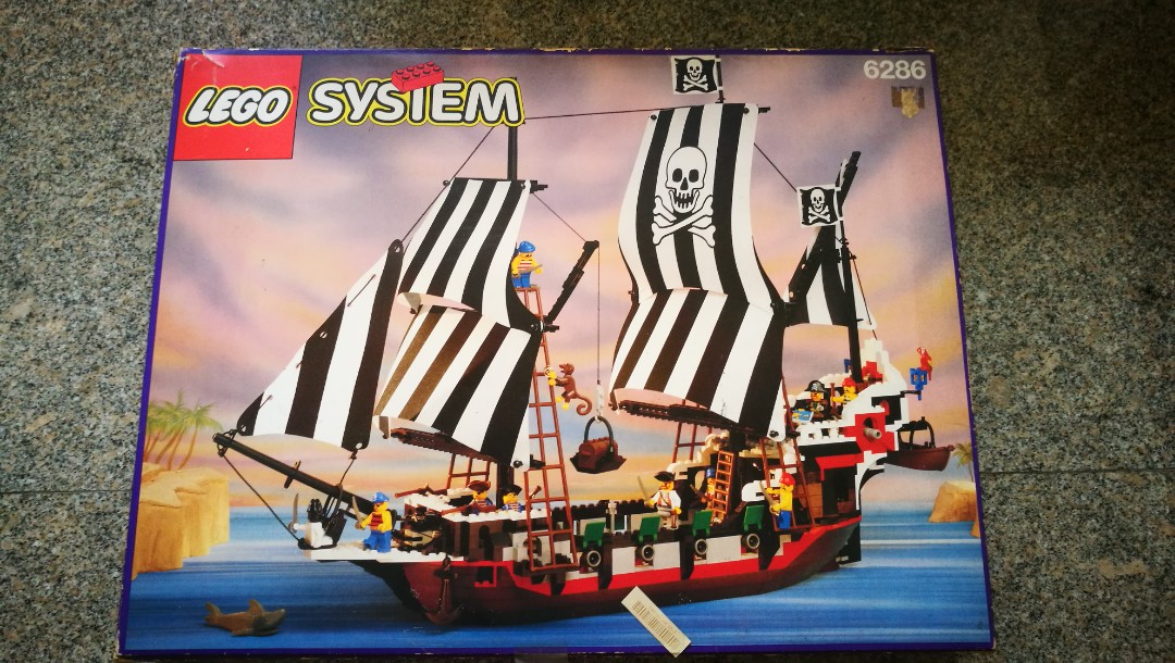 1993 Vintage Lego Set 6286 Skull's Eye Schooner 1993, Hobbies & Toys ...