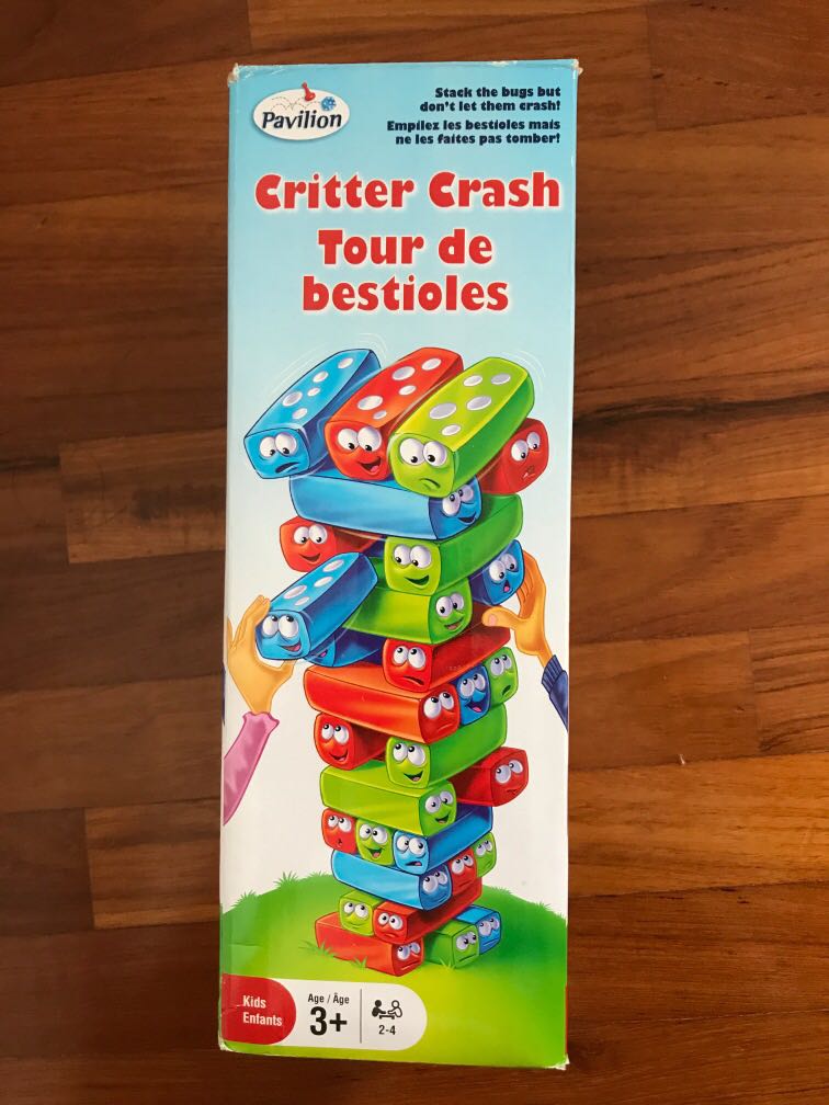 Critter crash (similar to Jenga), Hobbies & Toys, Toys & Games on Carousell