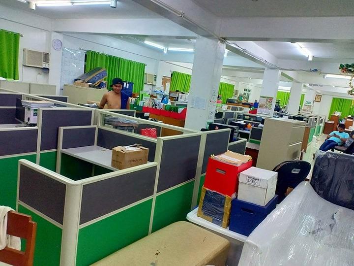 Customized Cubicle Workstation Laminated Table Office Furnitures ...