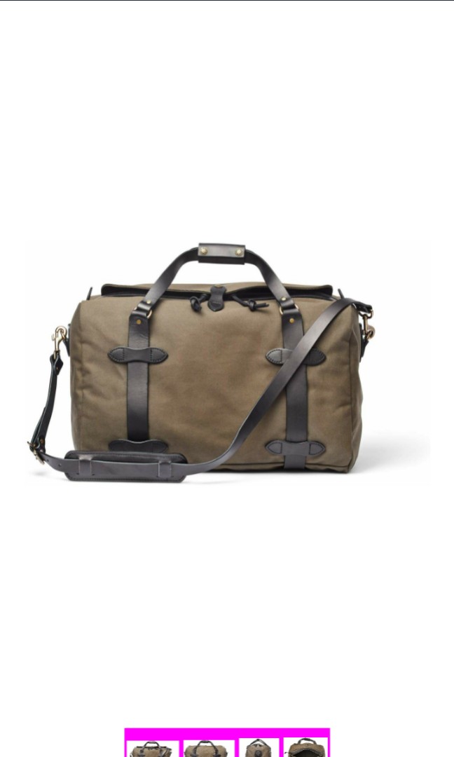 Filson Rugged Twill Medium Duffle Duffel Bag Root, Men's Fashion, Bags ...