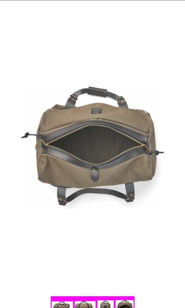 Filson Rugged Twill Medium Duffle Duffel Bag Root, Men's Fashion, Bags ...
