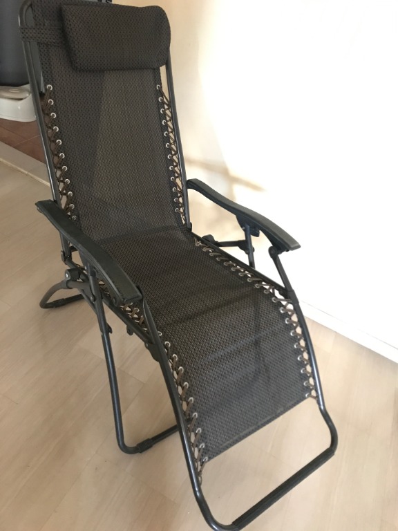 Fully Reclined Foldable Chair With Arm Rest (Resting Chair), Furniture ...