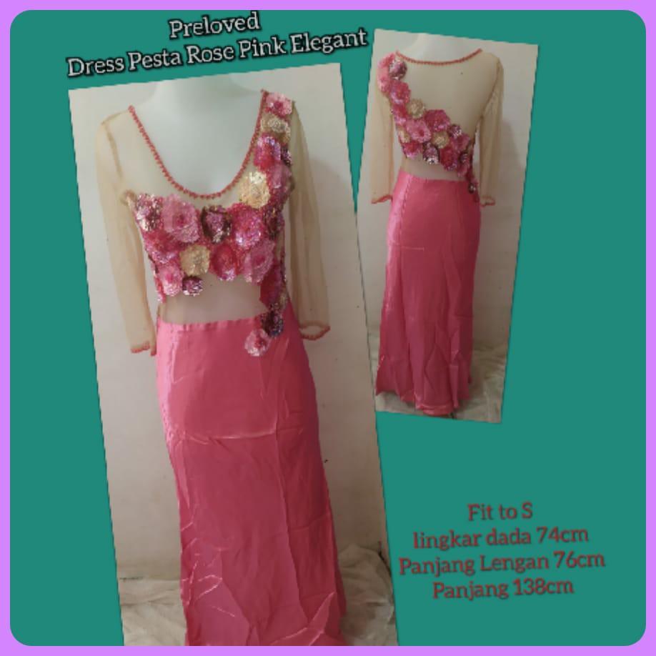 Gaun Pesta Panjang Sexy Bunga2, Fesyen Wanita, Pakaian Wanita, Gaun ...