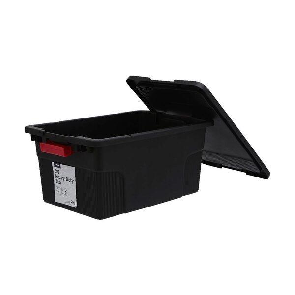 Heavy Duty Container Black - 57 Litre with lid, Furniture & Home Living ...