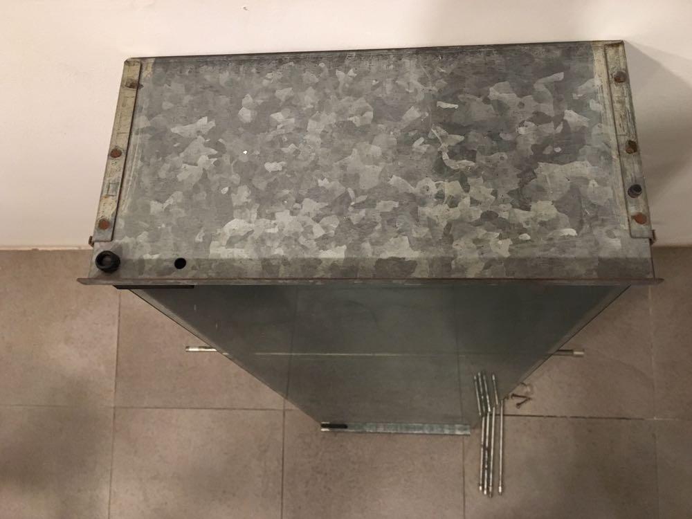 Ikea Galvanized Steel and Glass Cabinet, Furniture & Home Living ...