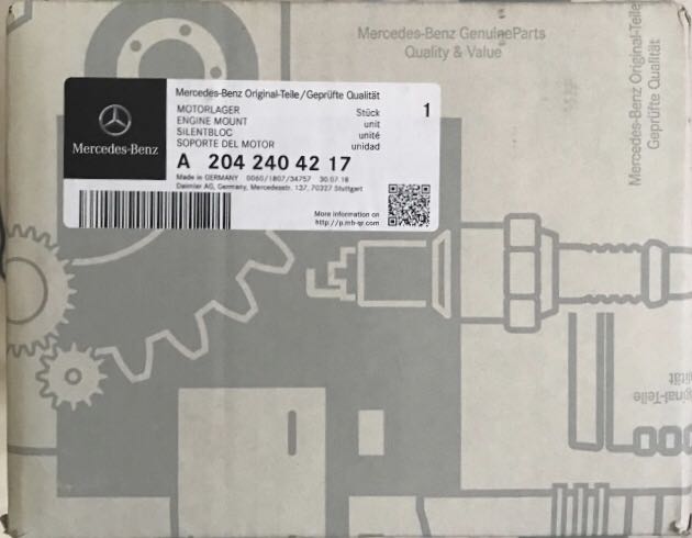 Mercedes Benz W204 Series Motor / Engine Mount Genuine, Car Accessories ...