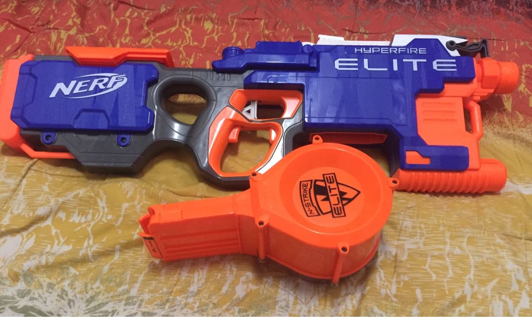 MODIFIED: NERF HYPERFIRE, Hobbies & Toys, Toys & Games on Carousell
