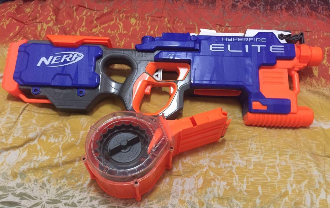 MODIFIED: NERF HYPERFIRE, Hobbies & Toys, Toys & Games on Carousell