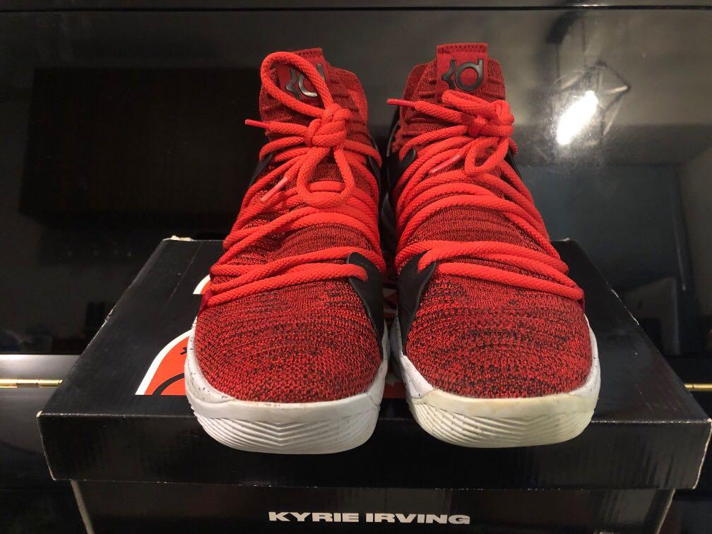 Nike Kd 10 red velvet, Men's Fashion, Footwear, Sneakers on Carousell