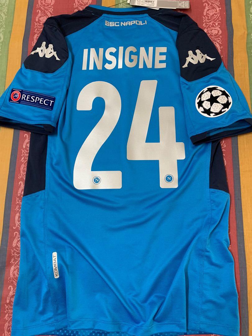 Official Authentic KAPPA SSC Napoli 2019-2020 UEFA UCL Champions League ...