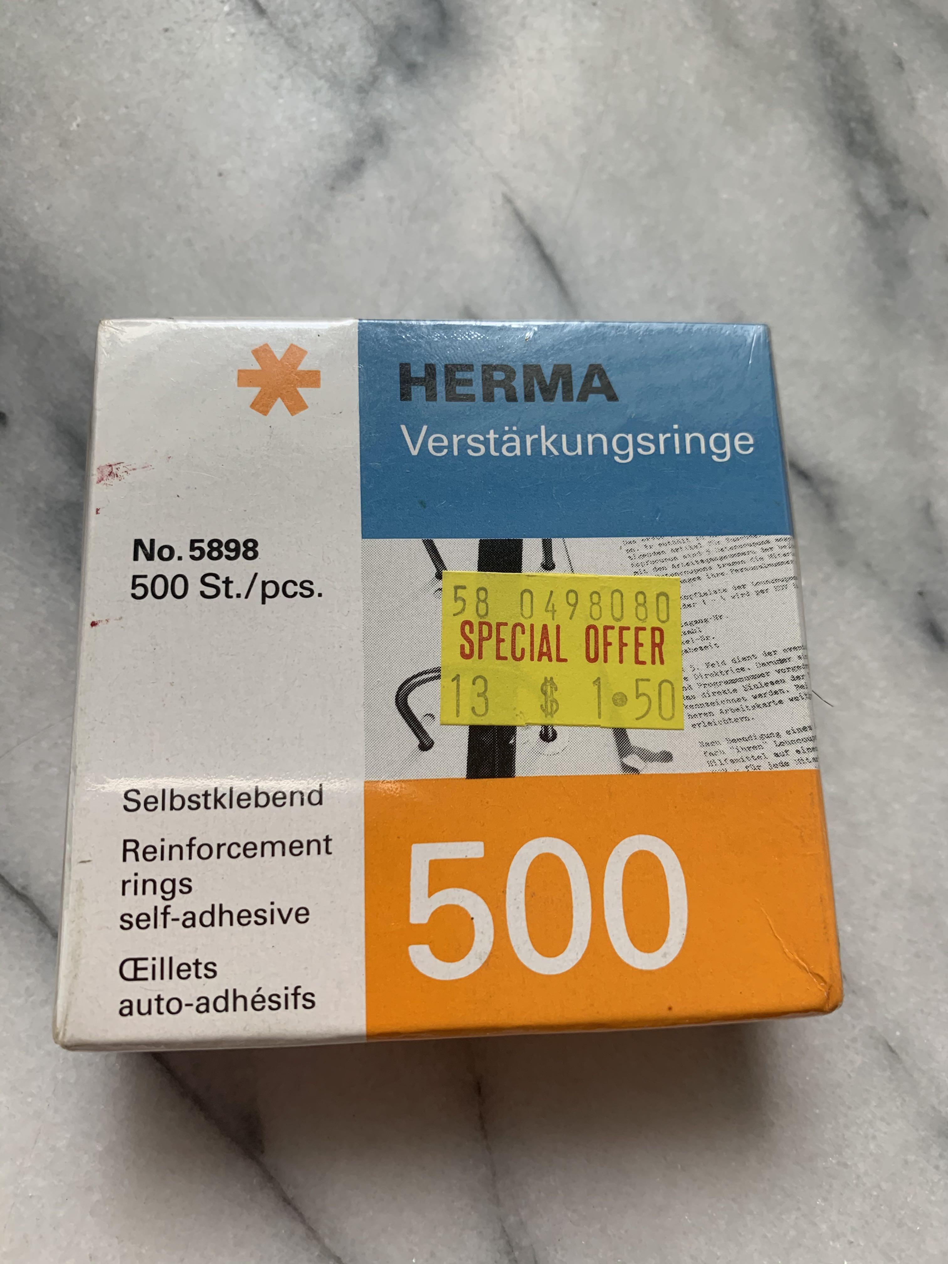 Reinforcement rings (file papers puncture holes stickers), Hobbies ...