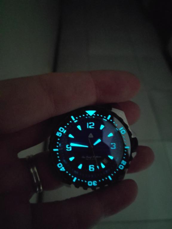 Seiko Samurai deep blue lumed mod, Men's Fashion, Watches & Accessories ...