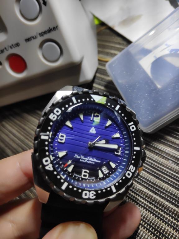 Seiko Samurai deep blue lumed mod, Men's Fashion, Watches & Accessories ...