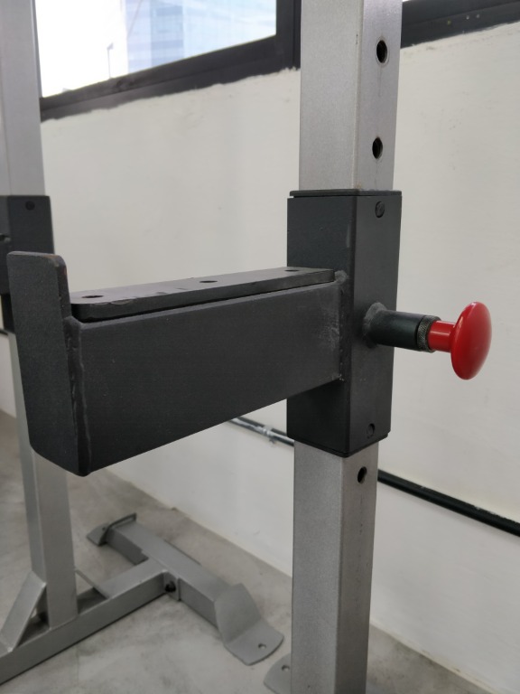 Squat Rack (solid safety arms + adjustable height), Sports Equipment ...