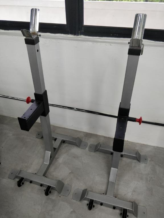 Squat Rack (solid safety arms + adjustable height), Sports Equipment ...
