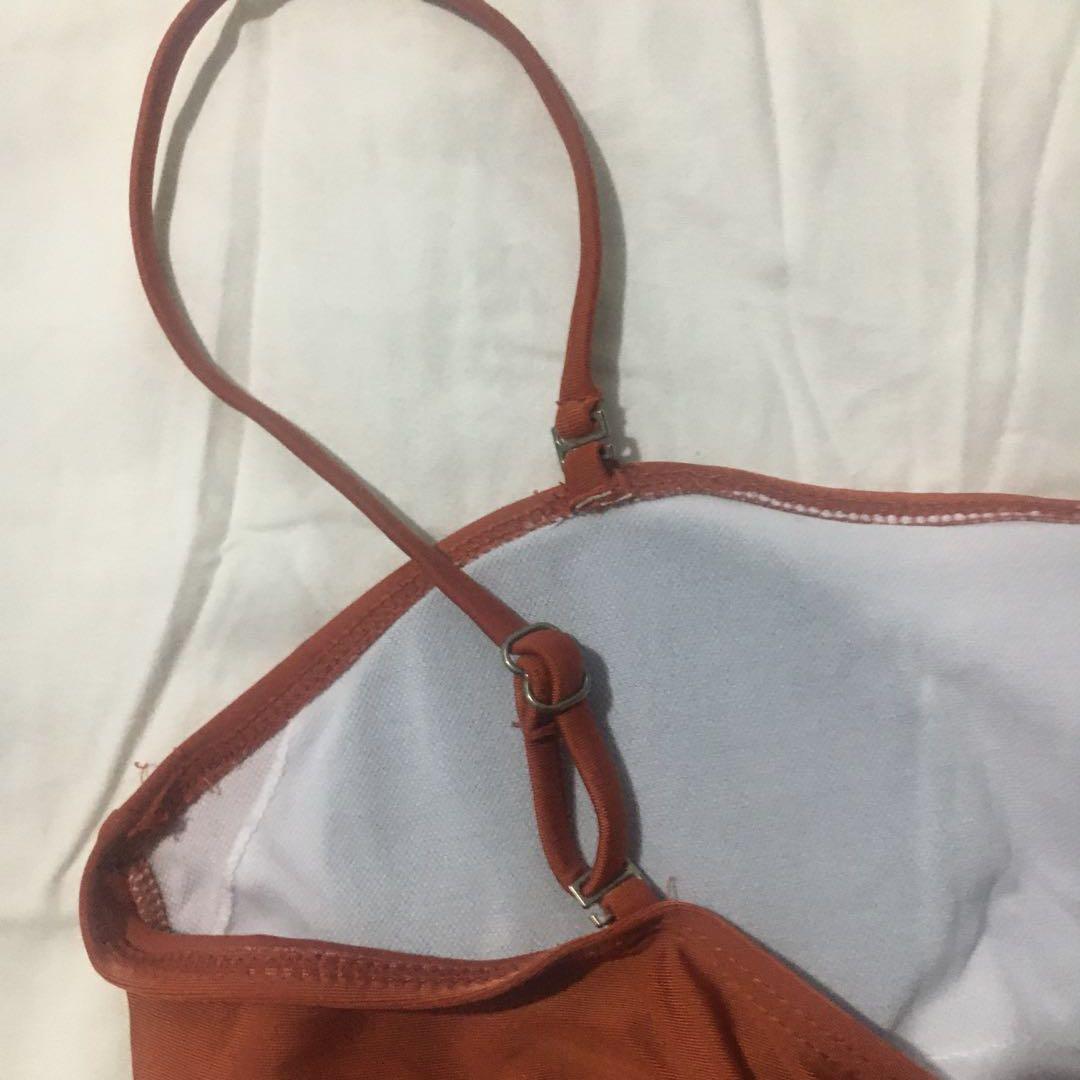 Swimsuit / Bikini - One Piece (Rust Color), Women's Fashion, Swimwear ...