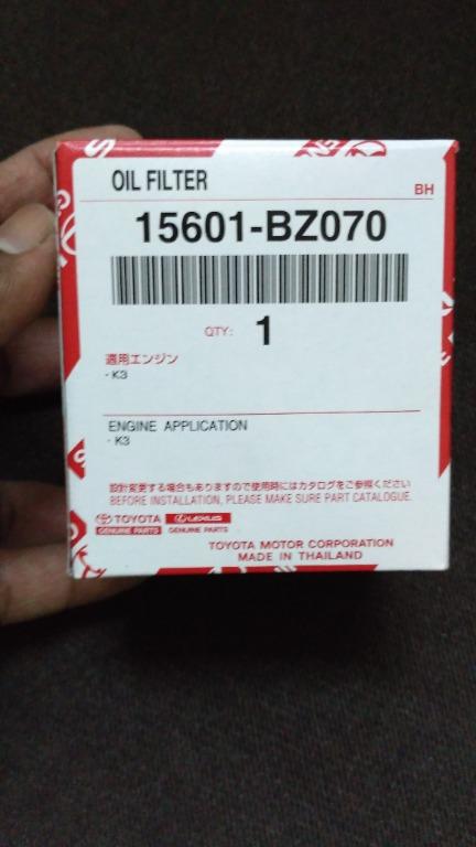 Toyota Avanza Oil Filter, Auto Accessories on Carousell
