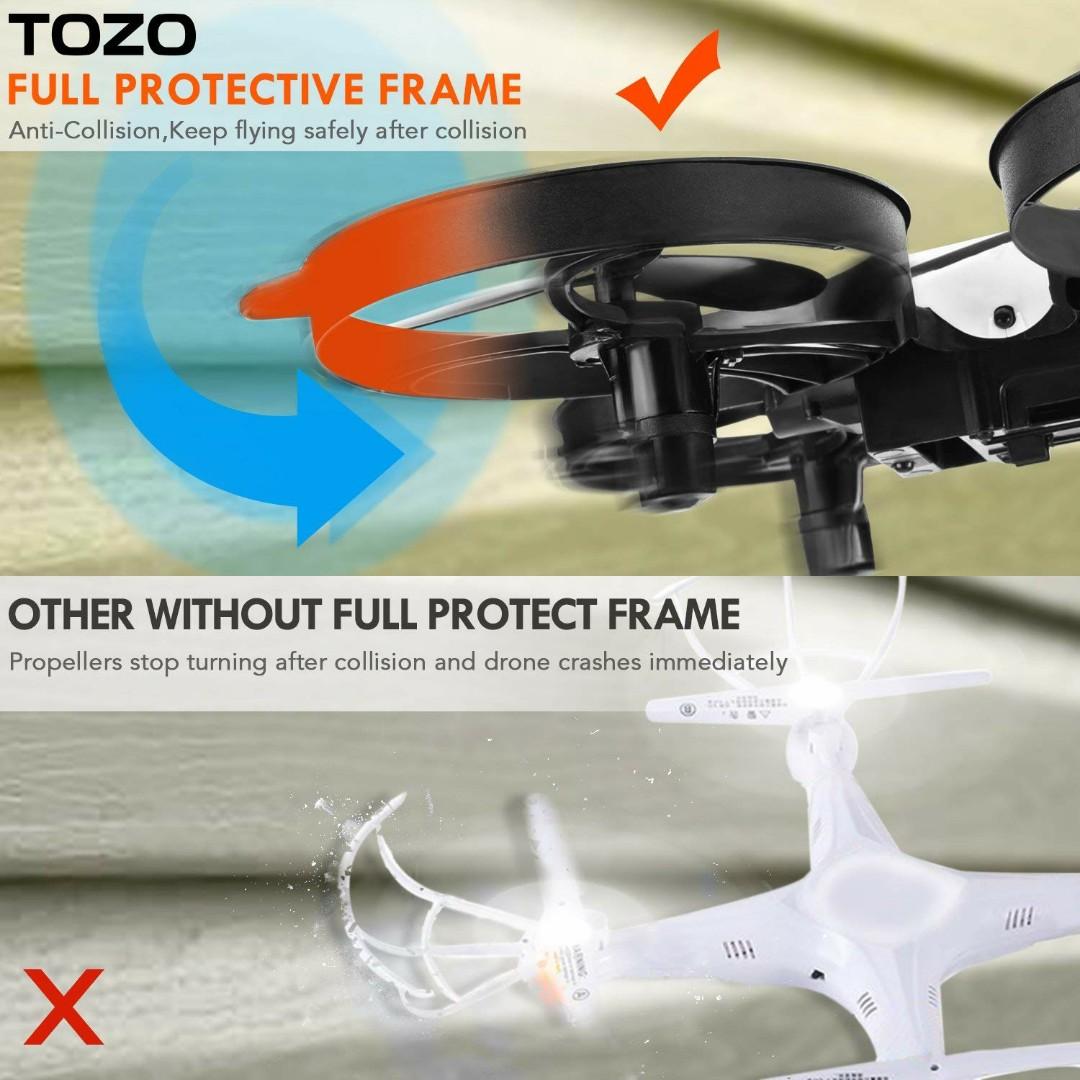 TOZO Q2020 Drone RC Mini Quadcopter Altitude Hold Height Headless RTF 3D 6-Axis Gyro 4CH 2.4Ghz ...