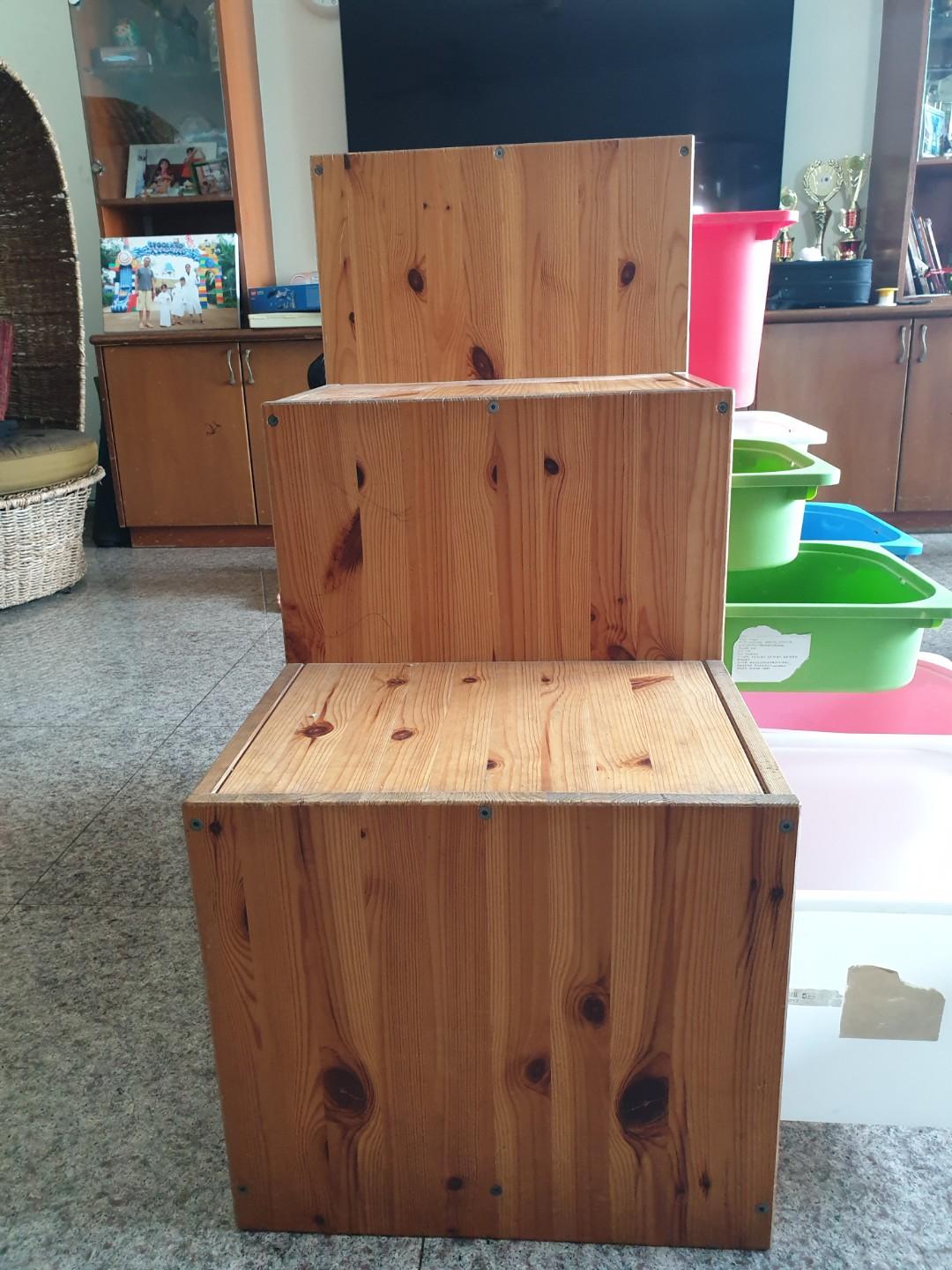 Trofast Wooden Step Storage with 7 Drawers, Furniture & Home Living ...