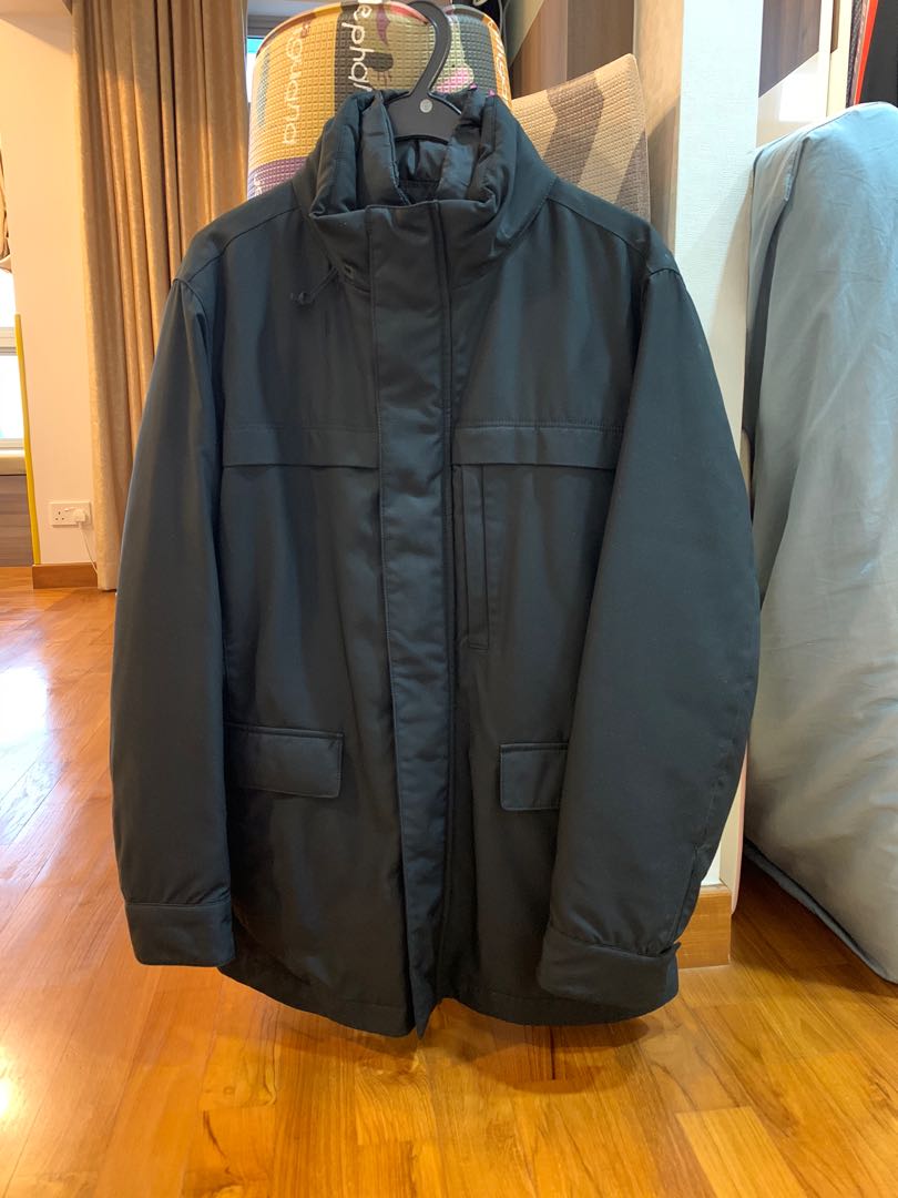 Uniqlo hybrid coat with detachable inner down jacket, Men's Fashion ...
