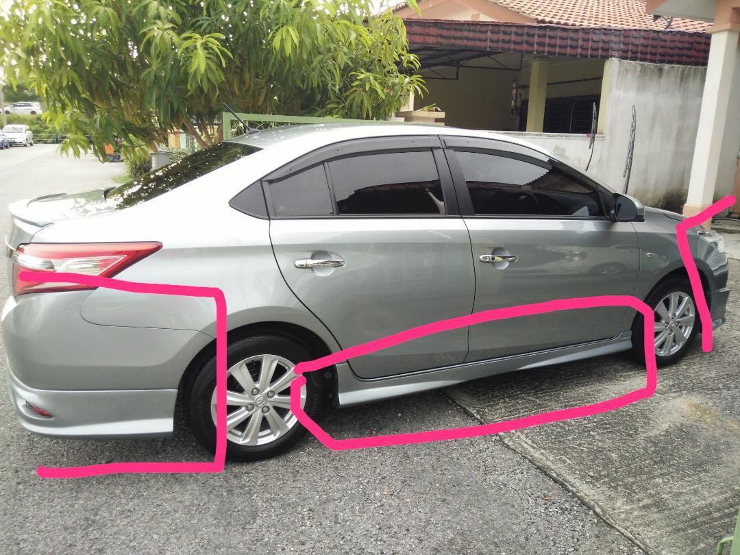VIOS 2016 full original bumper & bodykit, Auto Accessories on Carousell