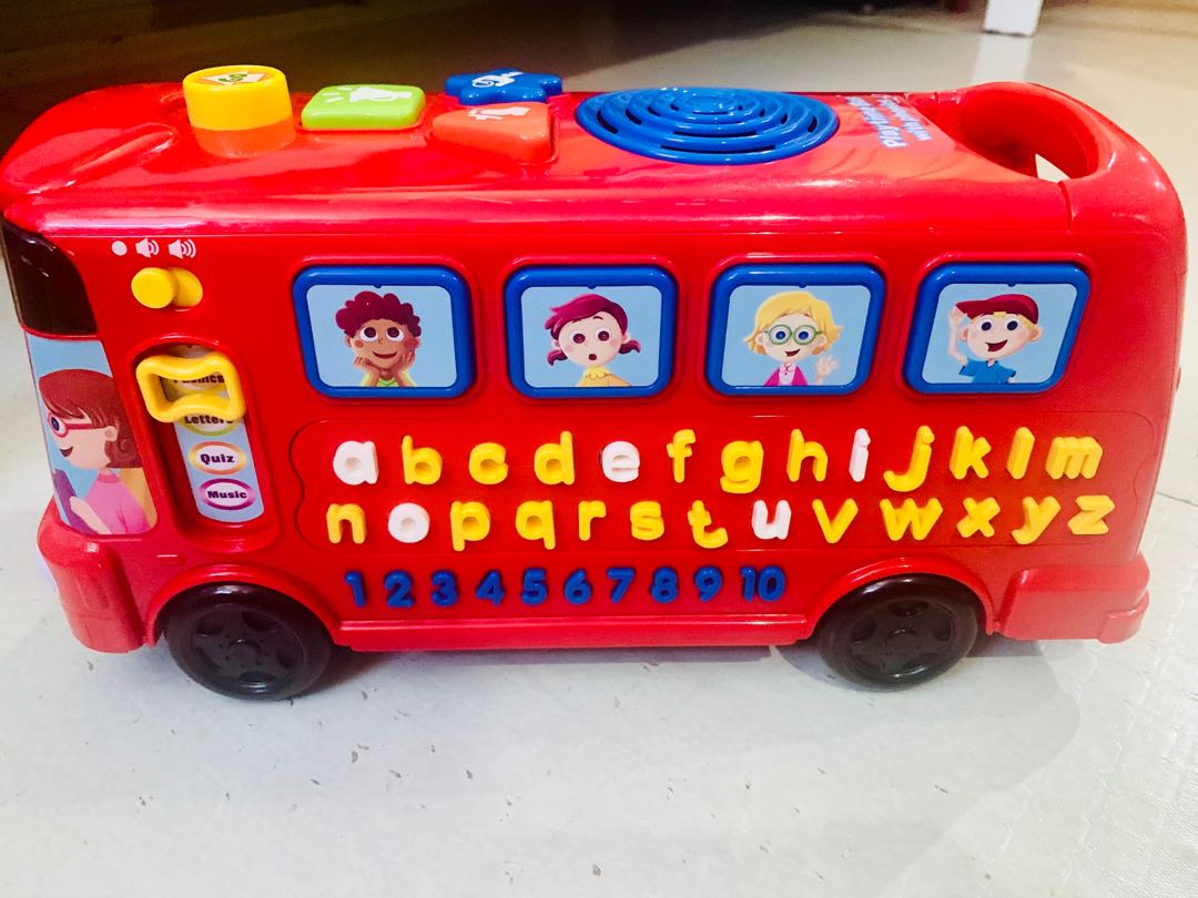 Vtech playtime bus with phonics, Babies & Kids, Infant Playtime on ...