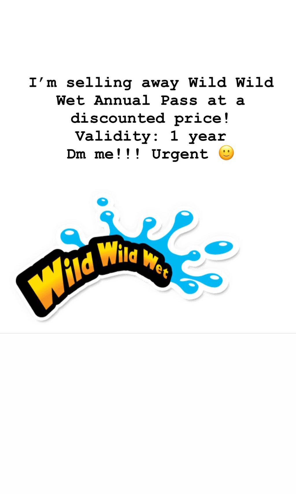 Wild Wild Wet Annual Pass (I HAVE 2), Everything Else on Carousell