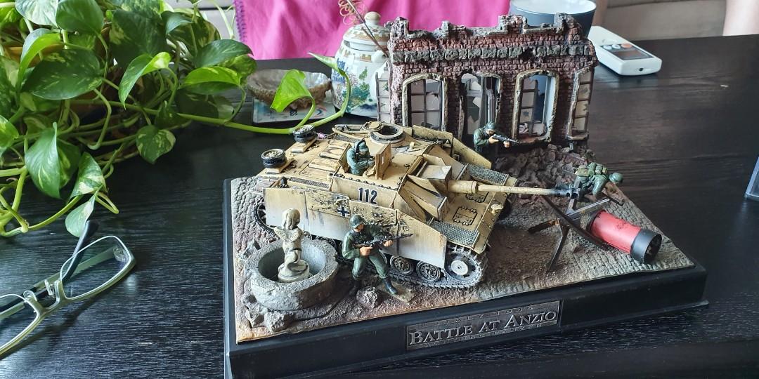 WWII Diorama set with German tank 1/32 scale, Hobbies & Toys, Toys ...