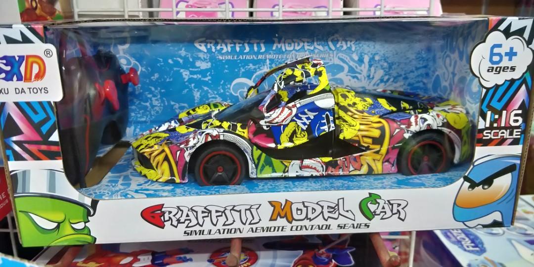 BIG SIZE GRAFFITI RC CAR. RECHARGEABLE, Hobbies & Toys, Toys & Games on ...