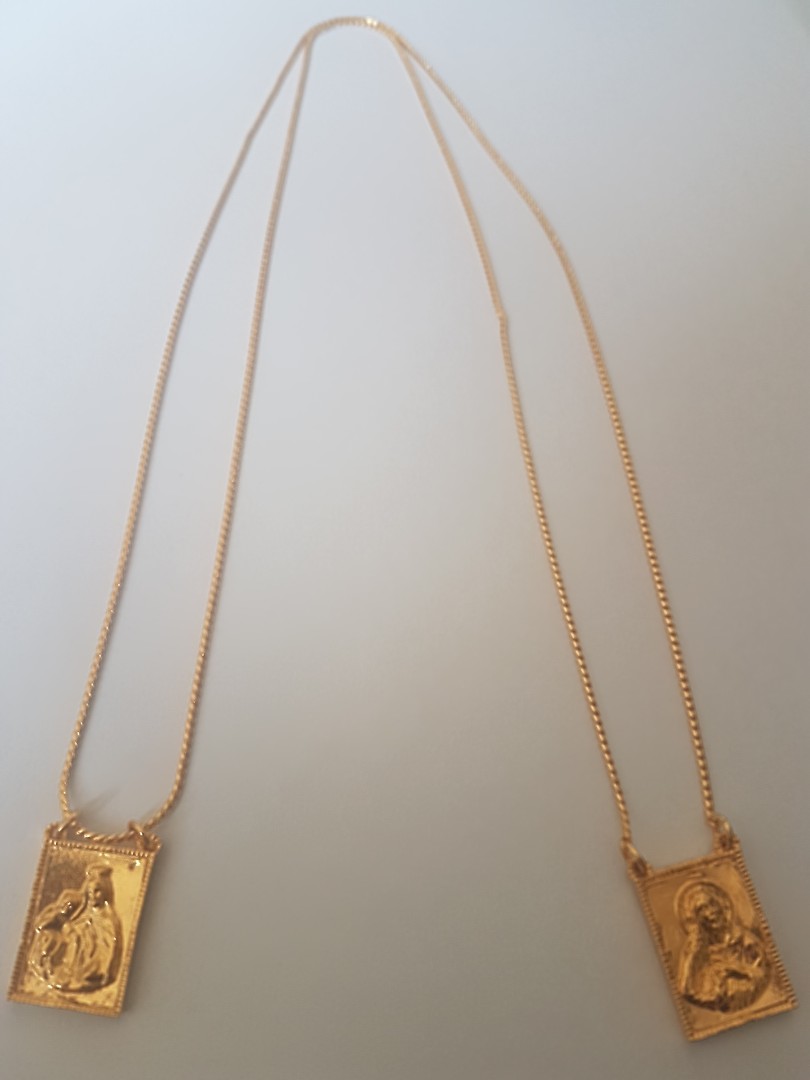 Elegant Gold Scapular, Women's Fashion, Jewelry & Organizers, Necklaces ...