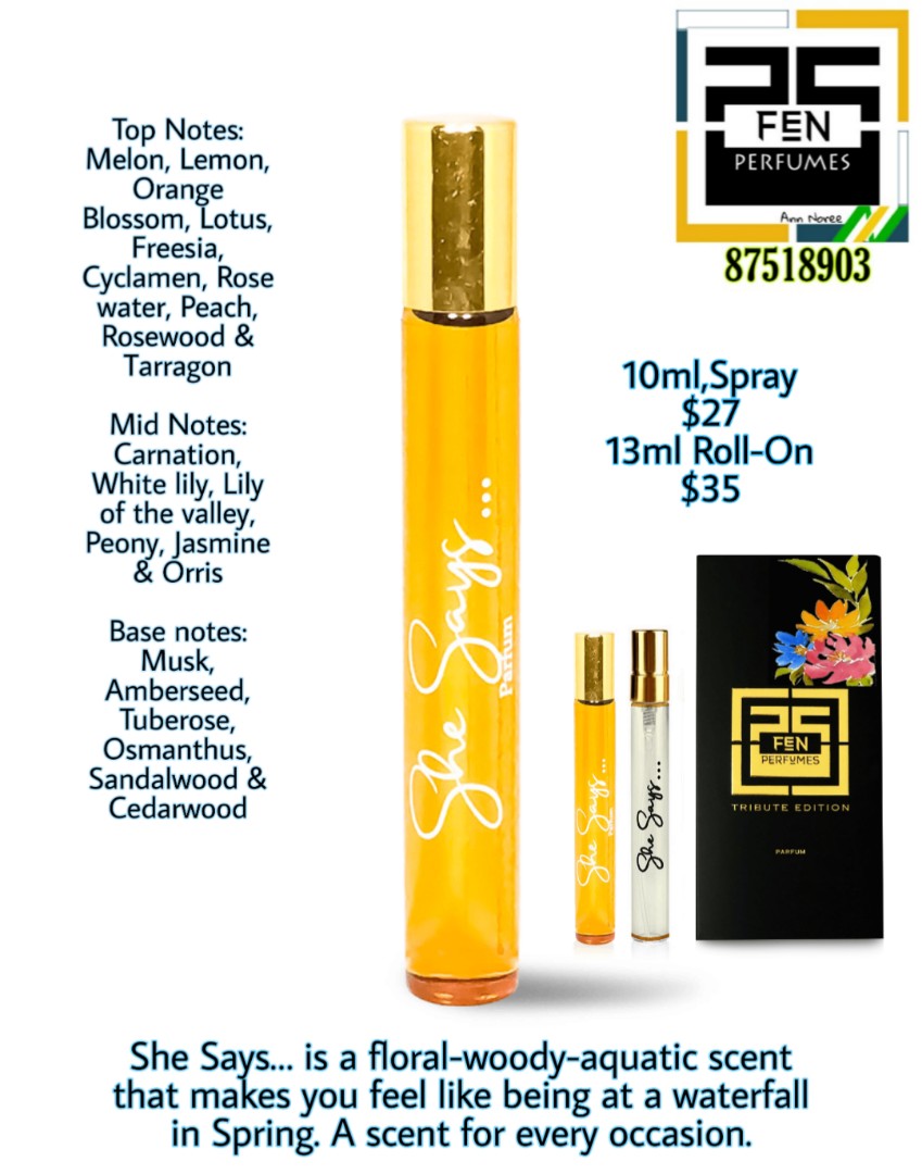 FEN perfumes Mdm Hayti, Beauty & Personal Care, Fragrance & Deodorants ...