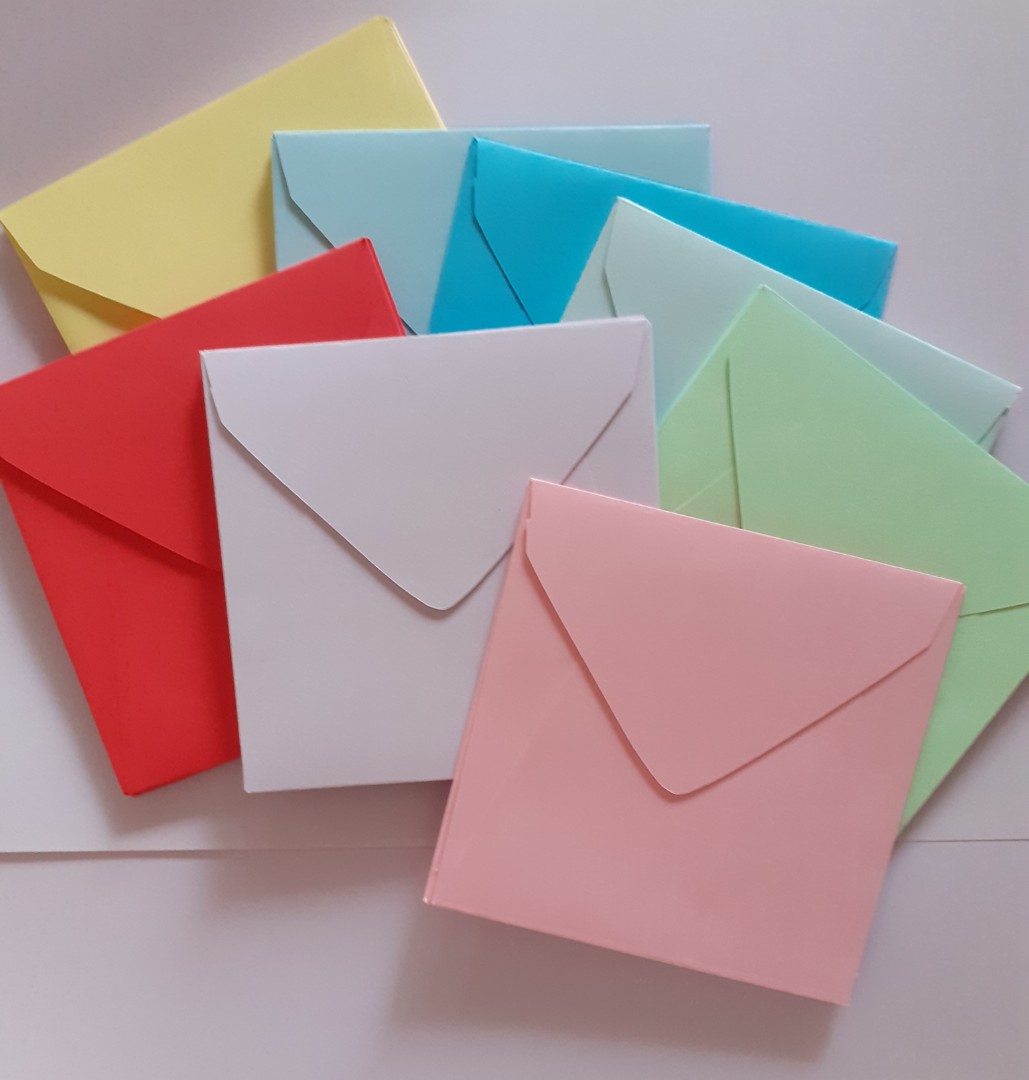 Handmade Square Envelopes, Hobbies & Toys, Stationery & Craft, Handmade ...