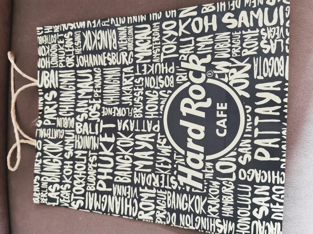 Hard Rock Cafe Paper Bag, Luxury, Bags & Wallets on Carousell