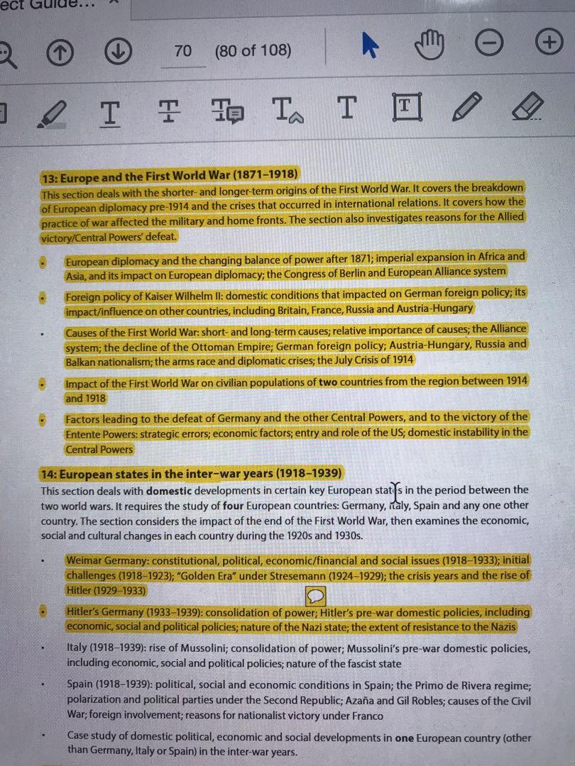 [SOFT COPY] IB SL/HL History (Europe) Notes - Paper 1, 2 & 3, Hobbies ...