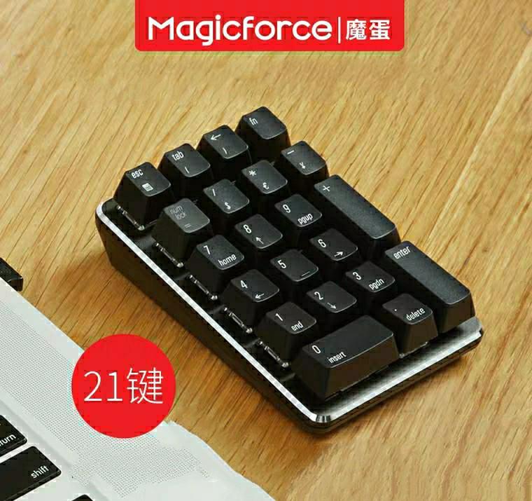 魔蛋Magic Force 無線 21鍵機械鍵盤 數字鍵, 電腦＆科技, 電腦周邊及配件, 電腦滑鼠及相關產品 - Carousell