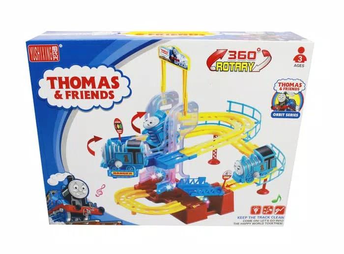 Mainan Anak Kereta Thomas 360 Rotary Railway Train Set, Bayi & Anak ...