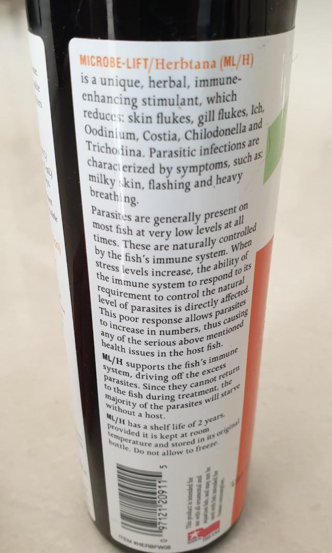 Microbe Lift Herbtana 236ml for Ich, White Spot, Flukes, Chilodonella ...