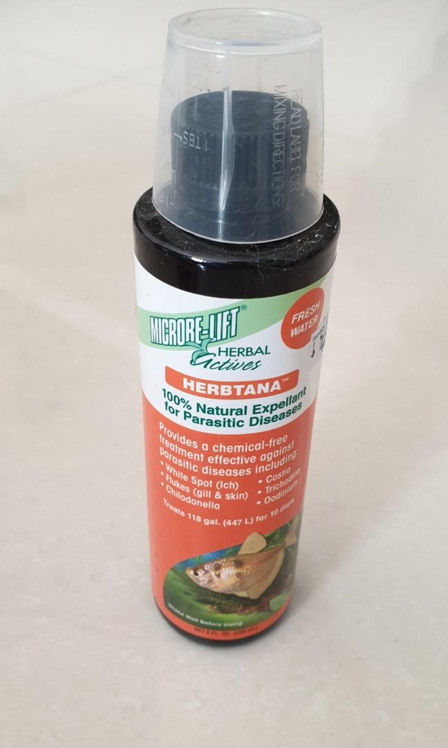Microbe Lift Herbtana 236ml for Ich, White Spot, Flukes, Chilodonella ...