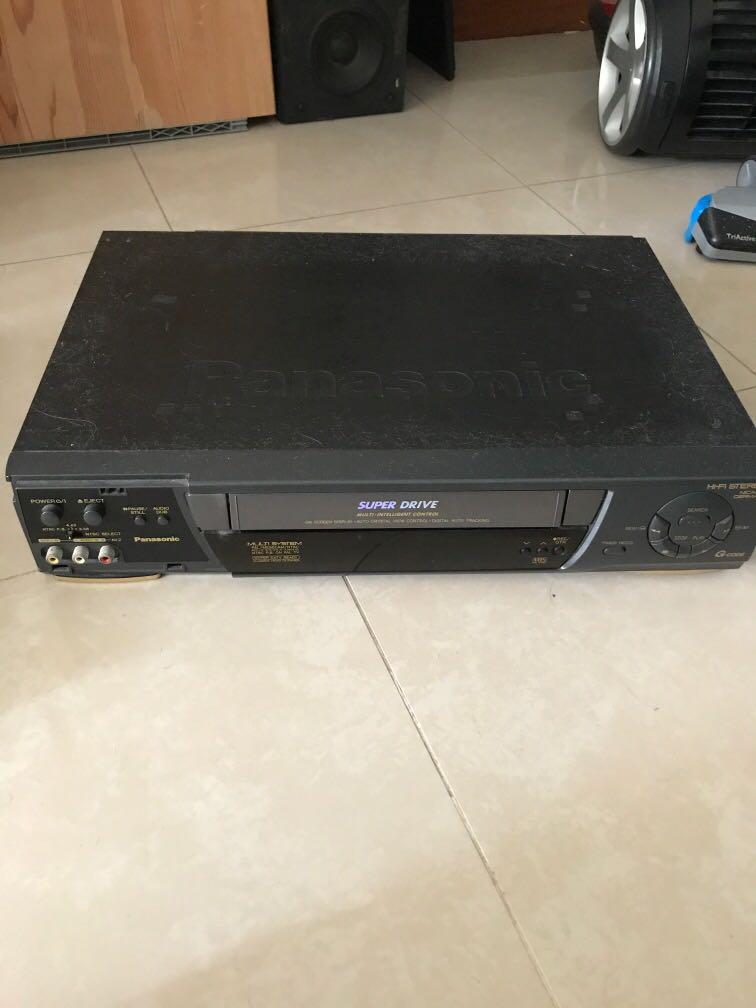 Panasonic VHS Player, Electronics, Audio on Carousell