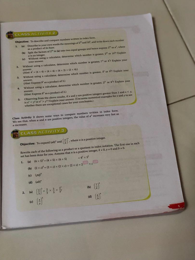 Secondary 3(Express) Discovering Mathematics 3A(2nd Edition), Hobbies ...
