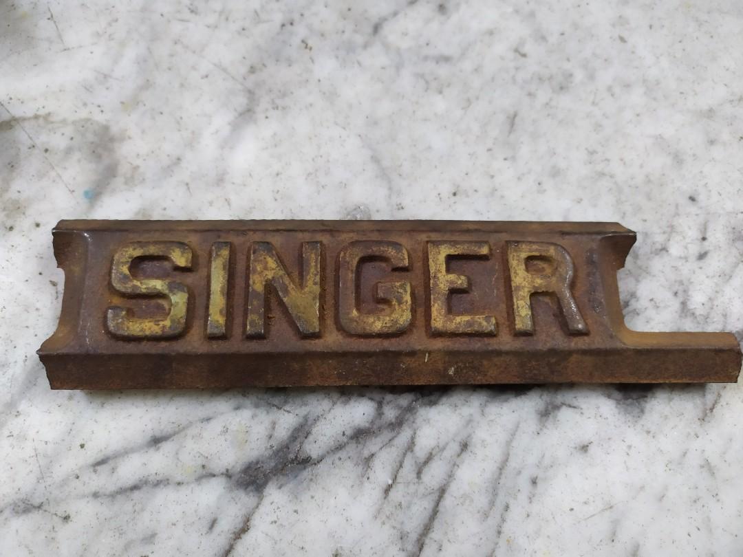 Singer Metal Label Vintage, Hobbies & Toys, Collectibles & Memorabilia ...