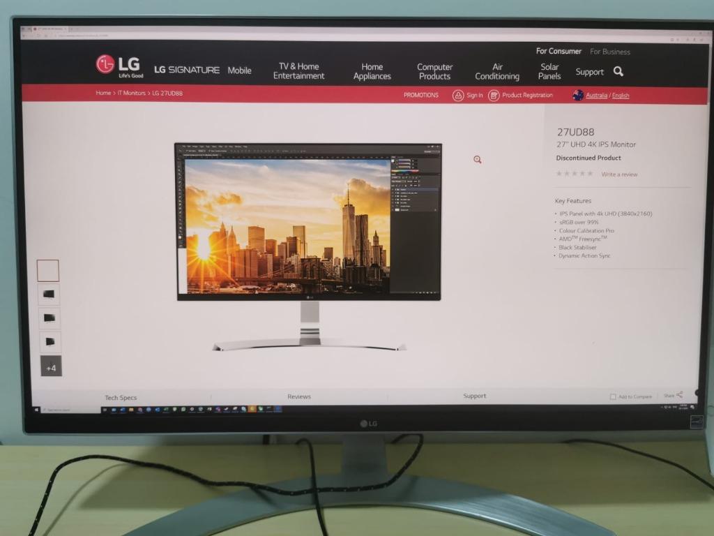 UHD 4K IPS Monitor LG 27UD88, Computers & Tech, Parts & Accessories ...
