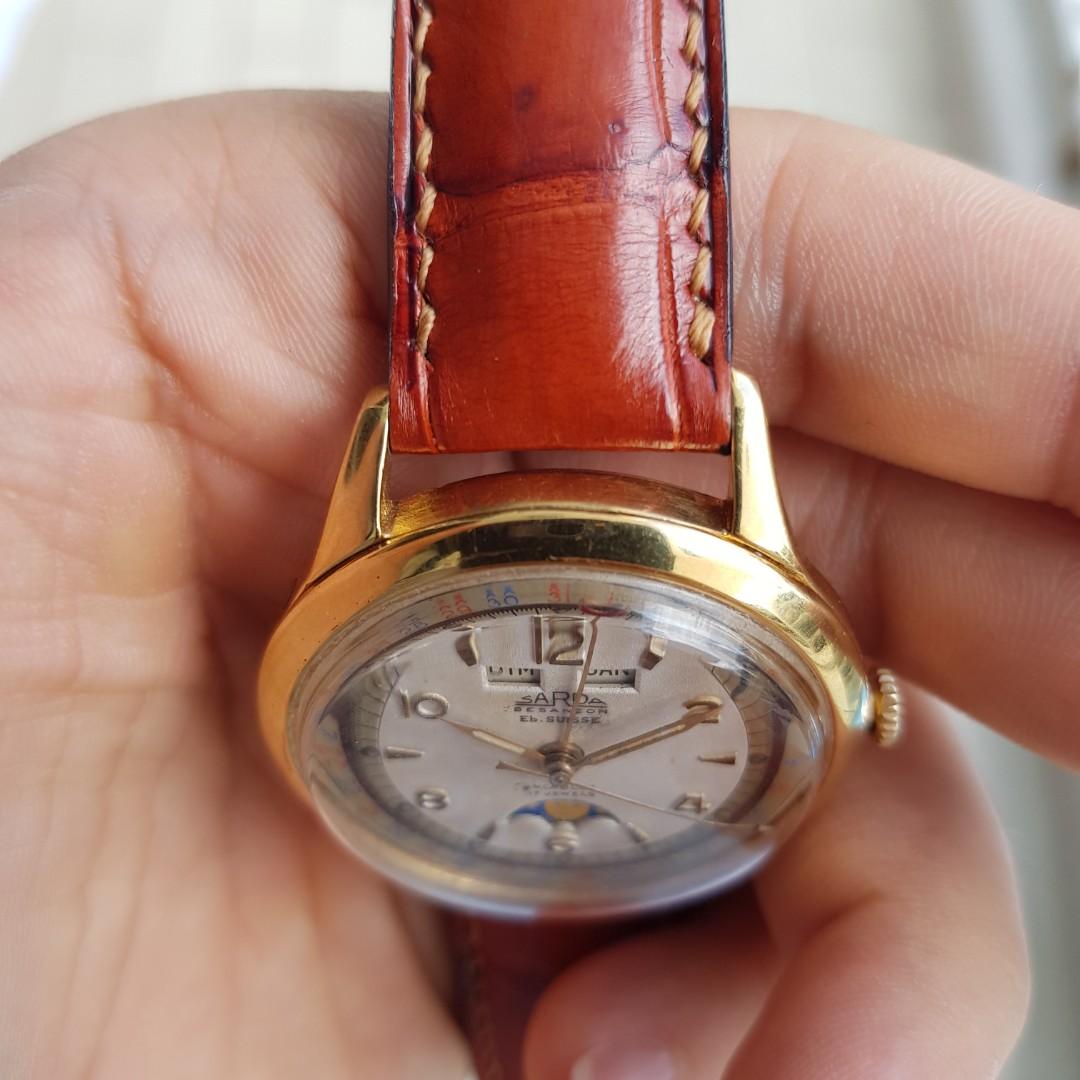 Vintage Sarda Moonphase, Men's Fashion, Watches & Accessories, Jewelry ...
