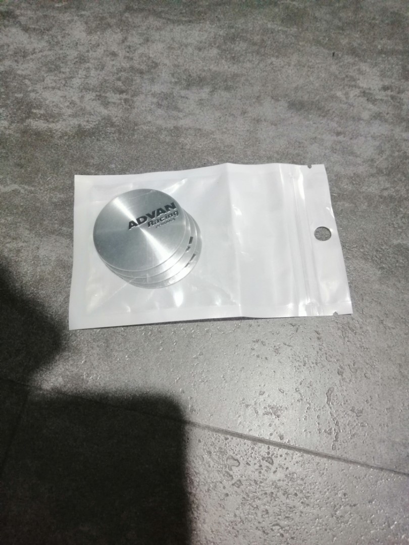 ADVAN center hub sticker 45mm, Car Accessories, Tyres & Rims on Carousell